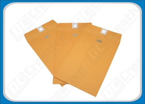 6 x 9 Golden, Brown Metal Clasp Envelopes Kraft Paper Gummed-Seal Envelopes