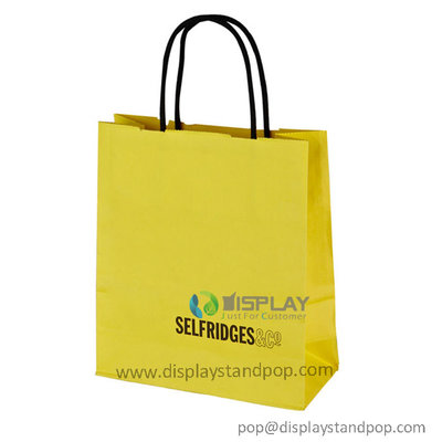 JC Kraft Paper Shopping Bags with Twisted Handles