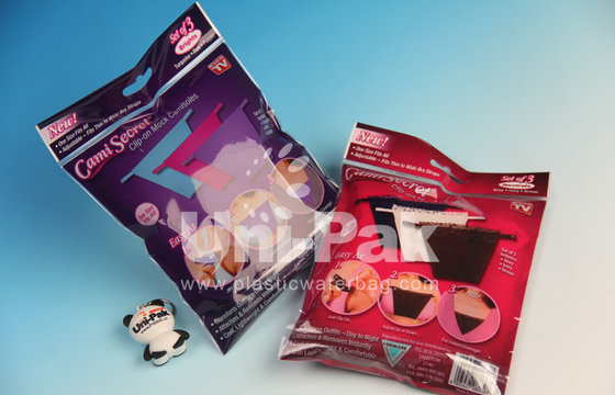 OPP Zippered Garment Bags / Packaging Bags / Ladies Underwear Bag