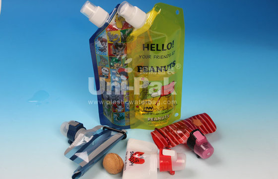 Laminated Plastic Foldable Water Storage Bags With Carabiner And Hook