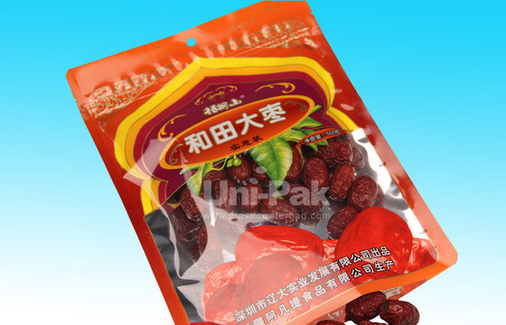 Resealable Snack Food Packaging Bags , Customized Plastic Bags