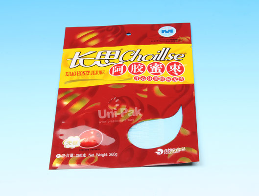 Transparent Sealable Plastic Bags / PET Packaging Bags For Food