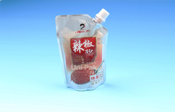 Laminated Stand Up Spout Sterile Opaque Aluminum Foil Retort Snack Food Packaging Bags
