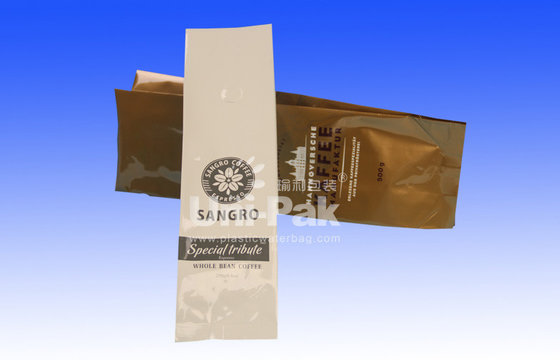 Side Gusset custom printed coffee bags for Packaging , printed plastic bags