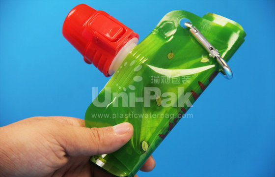 Beverage Foldable Water Bags For Boys / BPA Free Water Bottle Bags With Spout