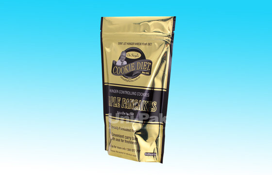 8 Sides Seal Brown Kraft Paper Bag/ Stand Up Snack Food Packaging Bag