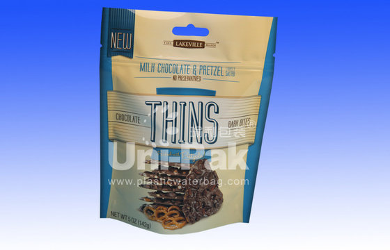 Stand Up Ziplock Customized Colorful Snack Food Packaging Bags For Dry Food