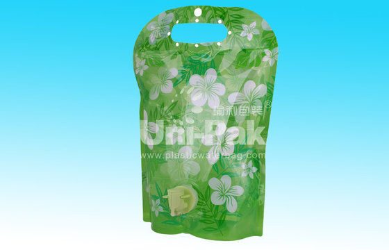 Customized 3L Plastic Water Bag With Handle And Butterlly Valve