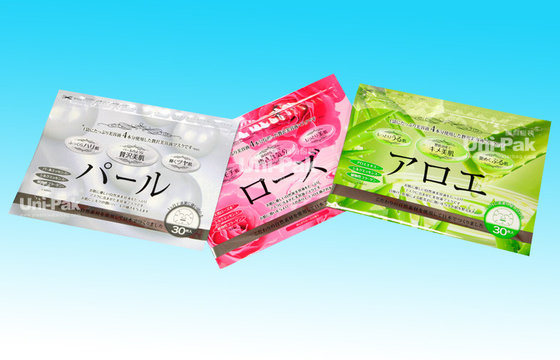 Aluminium Colorful Printing Customized Foil Zip Lock Plastic Bags For Cosmetics