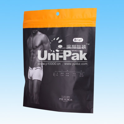 Colorful Garment Packaging Bags , Cpp / OPP  Zipper Plastic Garment Bags