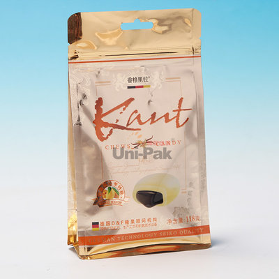 Eco-Friendly Food Packaging Aluminum Foil Bags With Reusable Zipper