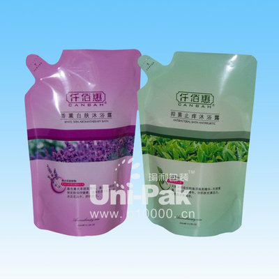 Liquid Disinfectant Aluminum Foil Bags Spout Hang Stand Up Reuasble