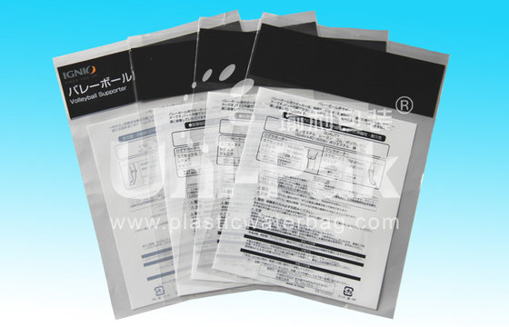 OPP / CPP Customized  Garment Packaging Bags With Ziplock Transparent
