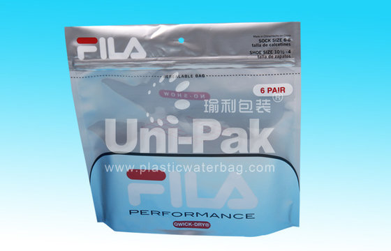 Laminated Garment Packaging Bags With Ziplock Standing Undearwear Bag