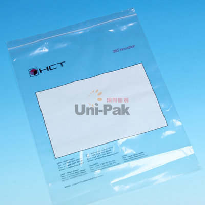 Customized Transparent Opp Plastic Bags With Zipper Or Adhesive Tape