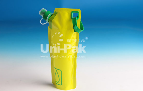 Colorful Stand Up Plastic Water Bag Foldable For Drinking Water Packaging