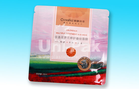 Two Sided Three Sided Seal Cosmetic Facial Mask Bag Aluminum Foil Bags For Mask Packaging Bag
