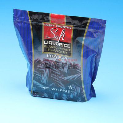 Color Printing Custom Ziplock Bags , 3 Side Seal Snack Packaging Bag