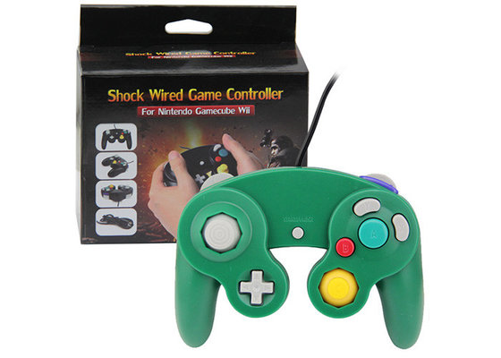 USB Wired Computer Video Game Controller Green Color Analog C Stick With Steel Shaft 