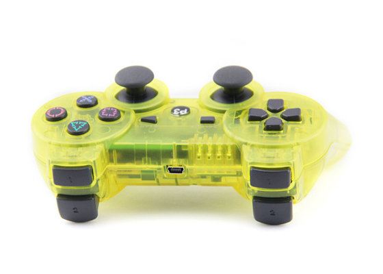 Multicolor Transparent Ps3 Joystick Controller , Ps3 Wireless Joystick Ergonomic Grips