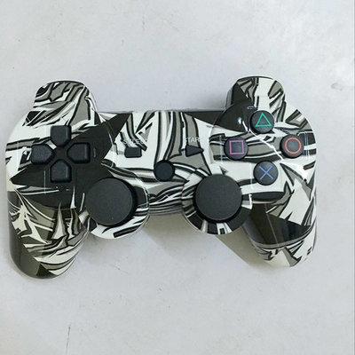Gray Graffiti Playstation Game Controller Ps3 ABS Material Highly Sensitive Motion