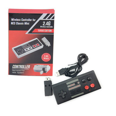 2.4G Wireless Turbo NES Classic Game Controller With 400mA Lithium Battery
