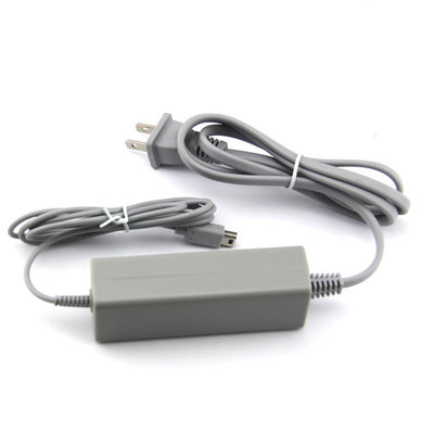 White Color Wii U Gamepad Charger , Wii U Power Supply  AC Adapter ABS Material