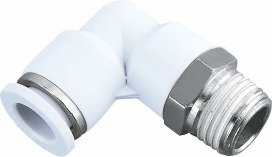 Pneumatic Male Elbow NPT Threaded Fittings For Connecting / Branching / Terminating