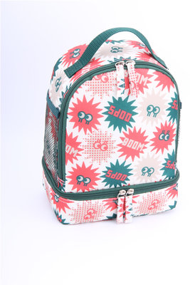 Collapsible Polyester Cooler Bag For Food , Hiking Backpacking Cooler Bag