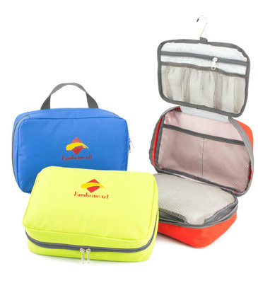 Durable Women Travel Cosmetic Bags Hanging Organizer Eco Friendly
