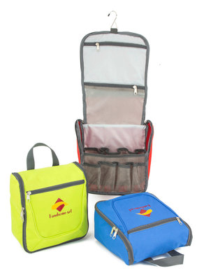 Zipper Bathroom Travel Bag For Toiletries , Travel Shower Bag Environmental