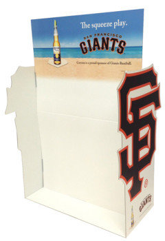 China Supermarket Pop Cardboard Display Stands , Advertising Display Stand supplier