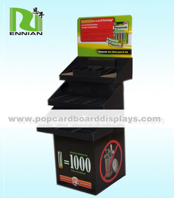 China Durable Customized Cardboard Display Stand Showcase For Battery supplier