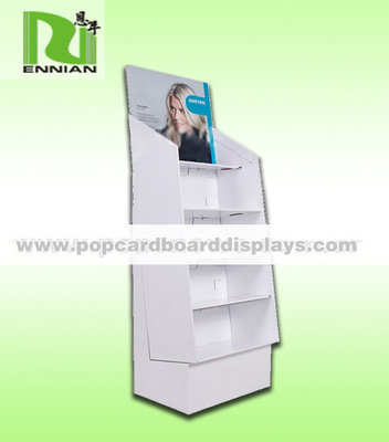China Recycable White Floor Display Stand Retail Pallet Displays Lightweight supplier