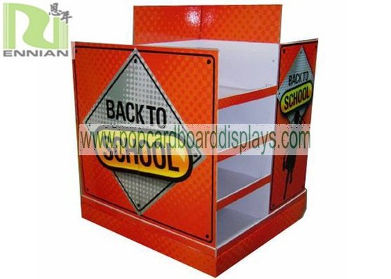 China Advertising Supermarket Pallet cardboard pos display stands For clothes supplier