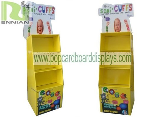 China Four Tier Style Skincare POP Cardboard Displays / Shelf , 100% recyclable supplier