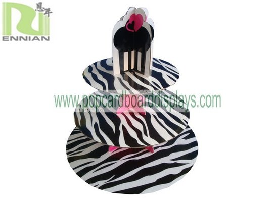 China Custom Cardboard Counter Displays Shelf Glossy / UV , SGS supplier