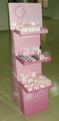 Pos Light Weight Cosmetic Cardboard Diaplay Rack supplier