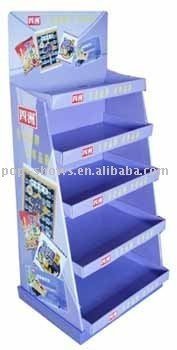 Promotional Advertising pop floor displays , cardboard display racks For Socket supplier
