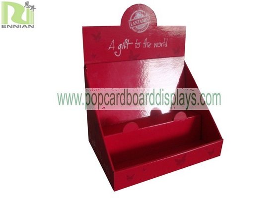 RED Cardboard retail display stand cardboard counter displays custom displays ENCD010 supplier