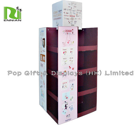Corrugated Quarter Cardboard Pallet Display , T Shirt Display Stands supplier