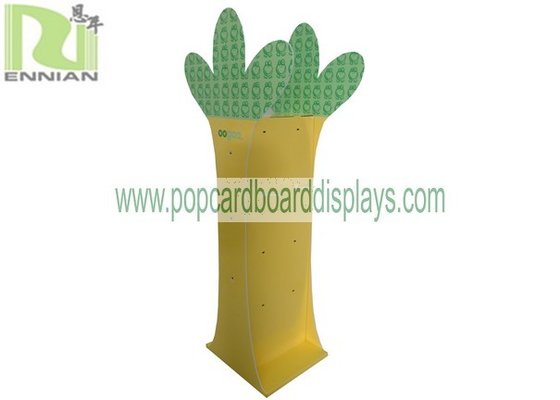 Plastic Hooks Cardboard Display Stand Socks Carton , SGS FSC supplier