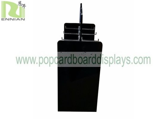 Doublesides Acrylic Display Stands Clear PS Material Printed Logo With Hooks supplier