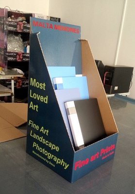 Books cardboard counter display pop storage display box for notebooks supplier