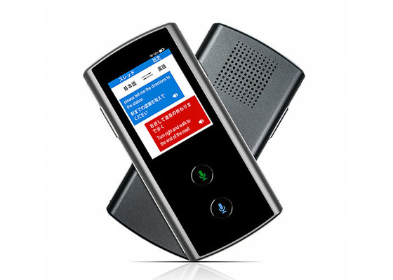 All Black Smart Voice Language Translator For Business Meeting / Learning