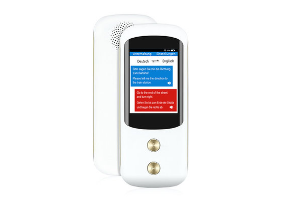 38+ Languages Handheld Electronic Language Translator White Color 129*59.2*12.6mm