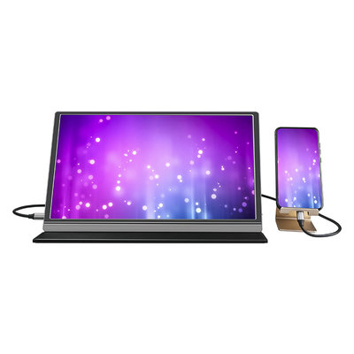 300cd/m2 High Resolution Portable Monitor 15.6 Inch For Laptop / Smartphone