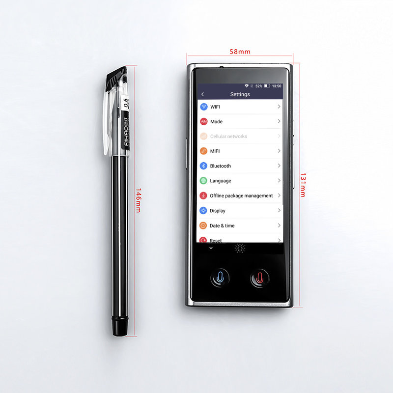 117 Languages Electronic Voice Translator 1500mAh Support Offline Photo Translation
