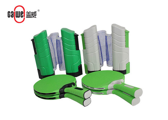 Indoor / Outdoor Mini Portable Table Tennis Set Durable Plastic For Adults