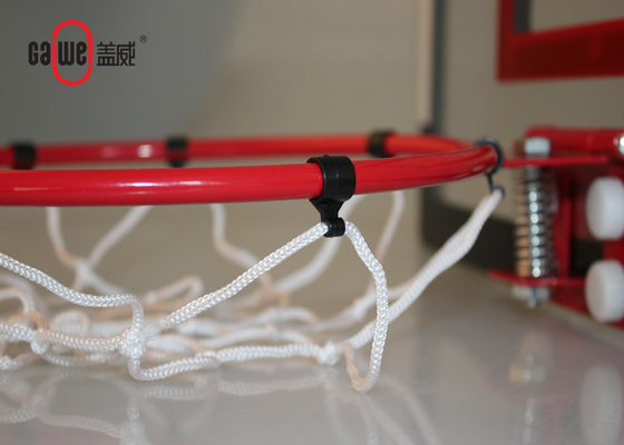 Door Mounted Mini Basketball Hoop Red Color Easy Set Up For Mobile Play